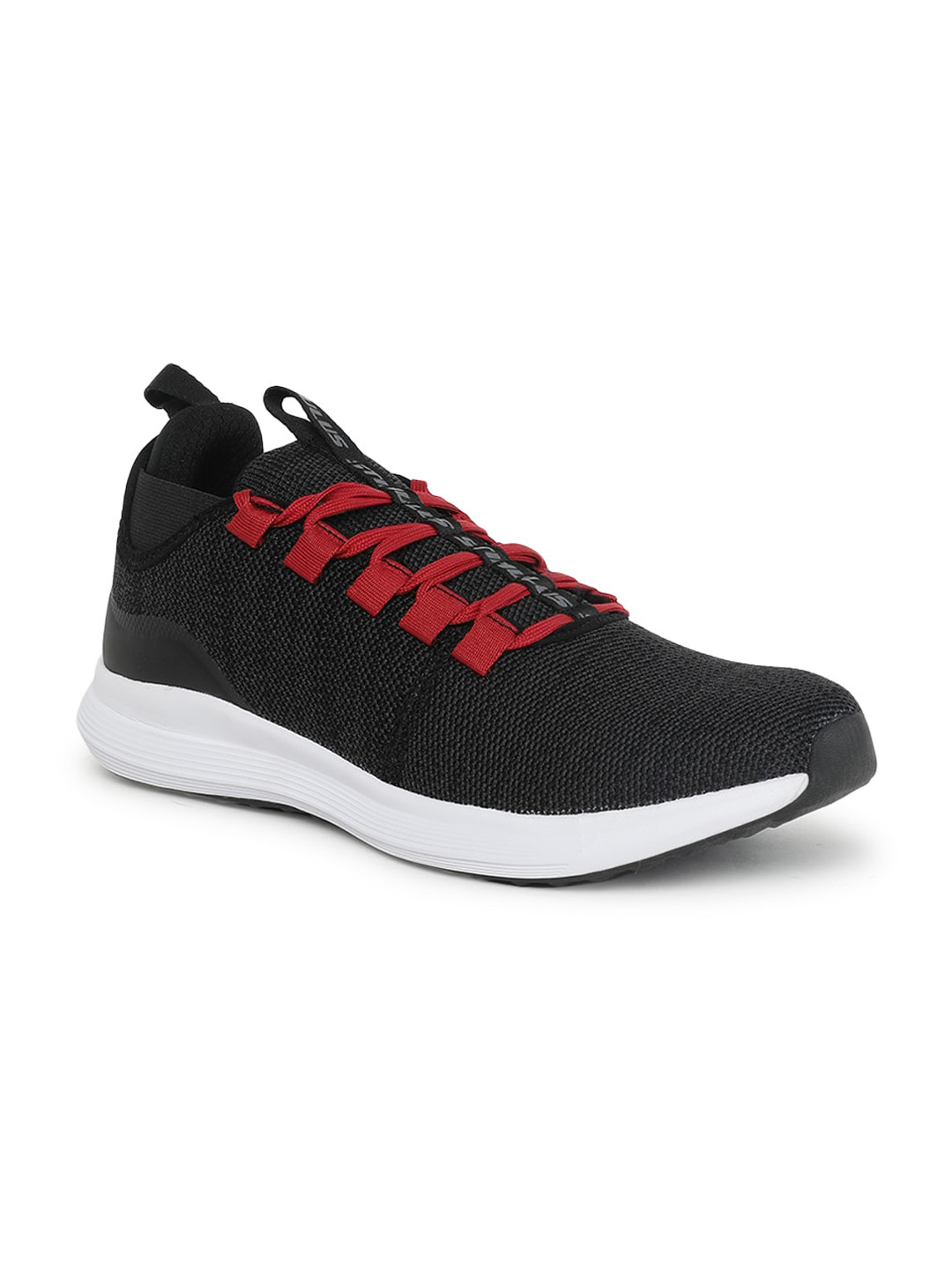 Buy Paragon Men Black & Red Woven Design Casual Sneakers - Casual Shoes ...