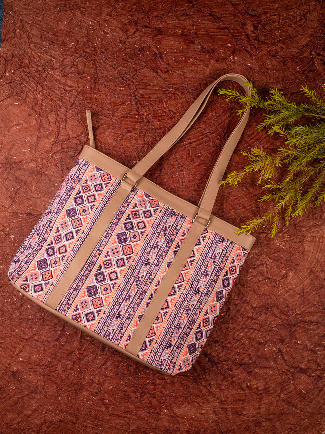 Buy DEEBACO Geometric Printed Tote Bag Handbags - Handbags for Women ...