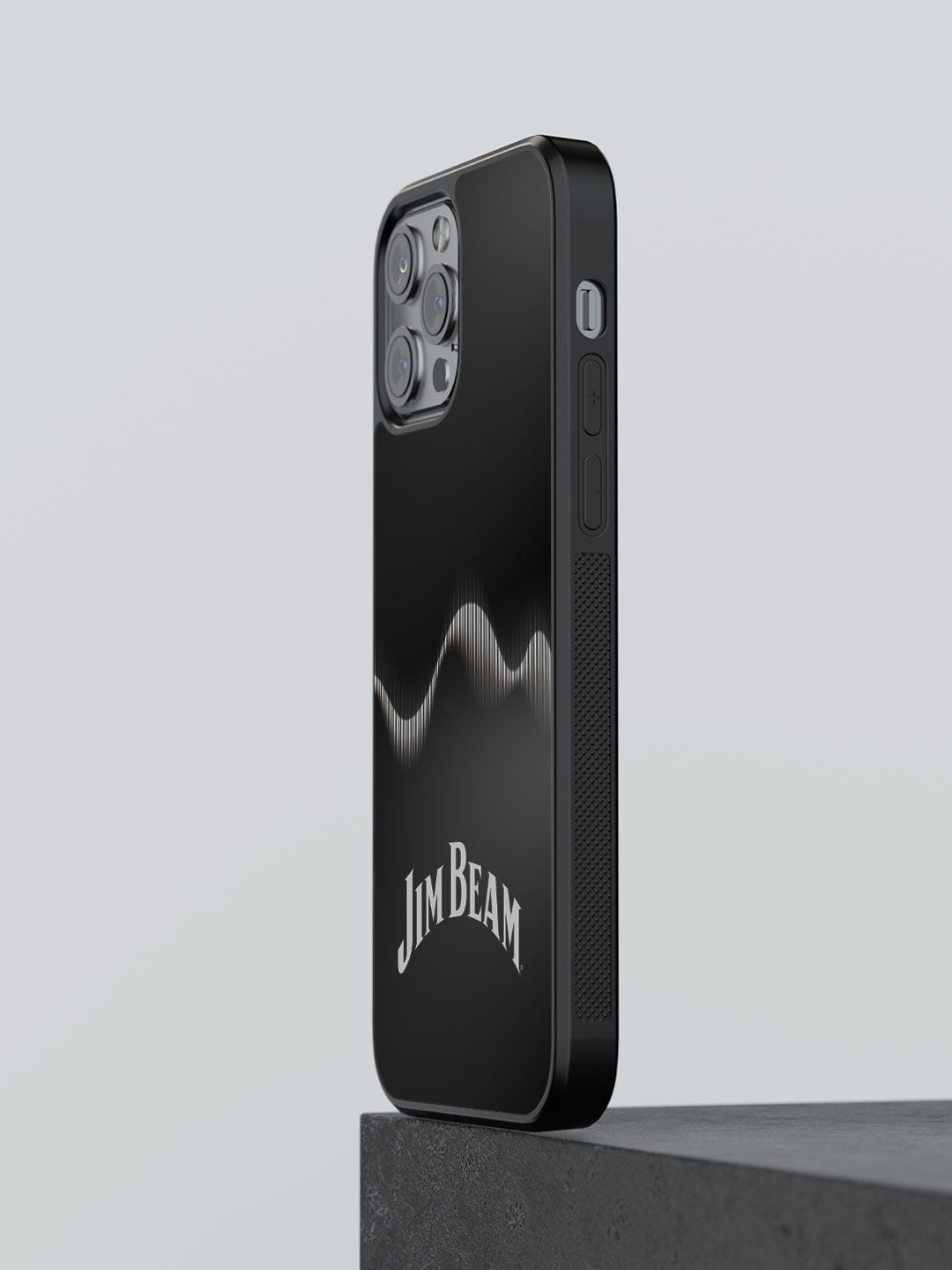 Buy Macmerise Black & White Jim Beam Sound Waves Design IPhone 13 Pro ...