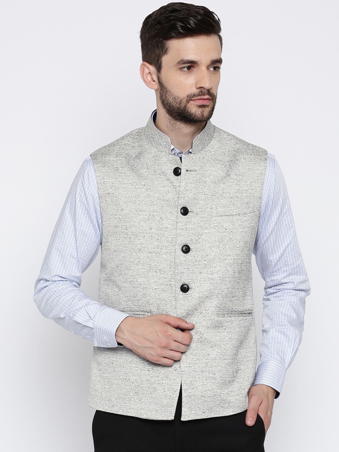Buy Raymond Grey Nehru Jacket - Nehru Jackets for Men 2068918 | Myntra