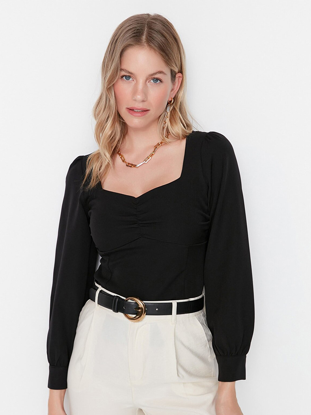 Buy Trendyol Woman Sweetheart Neck Top - Tops for Women 20692274 | Myntra