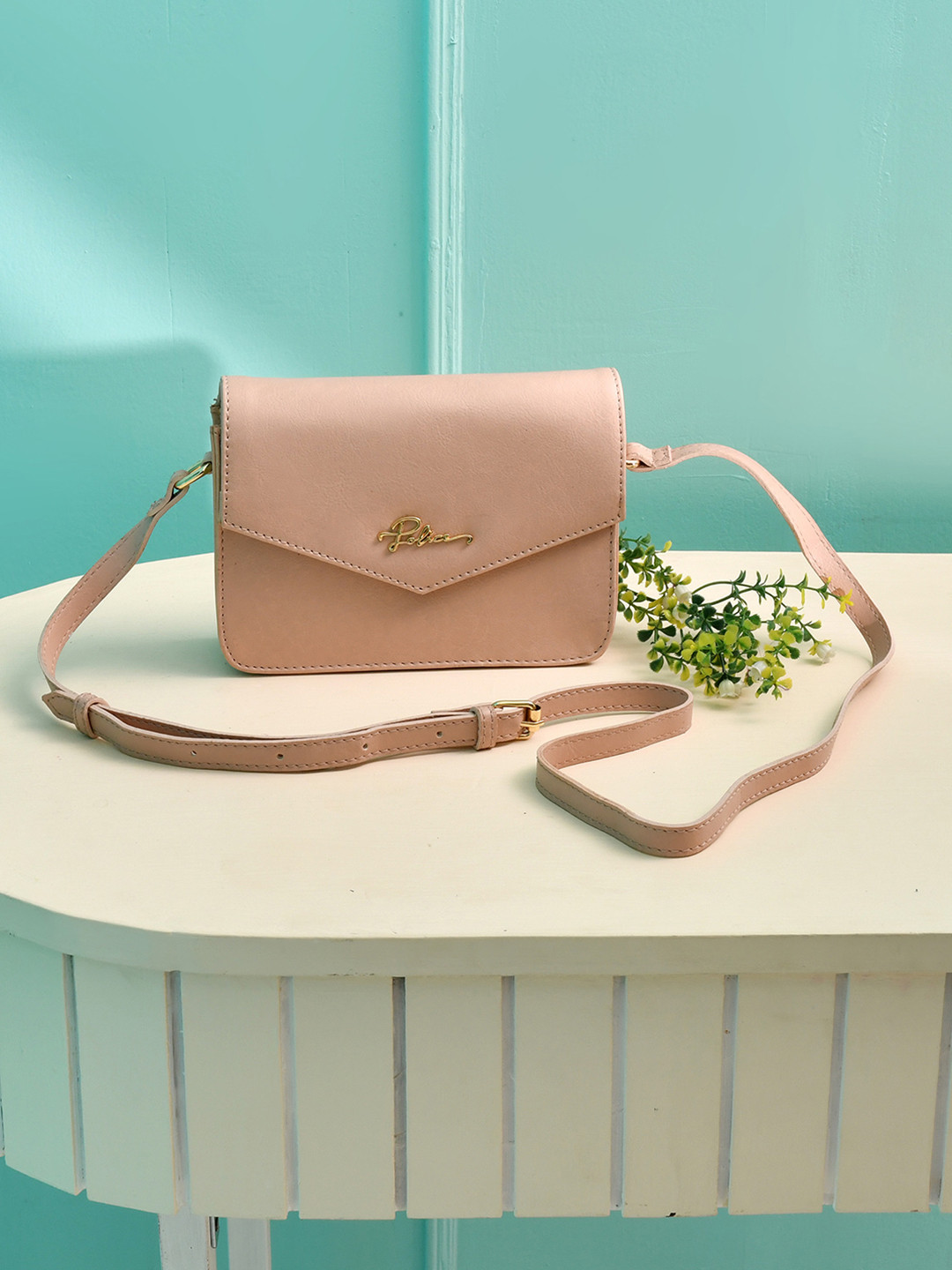 Buy Police Cream Structured Sling Bag - Handbags for Women 20697064 ...