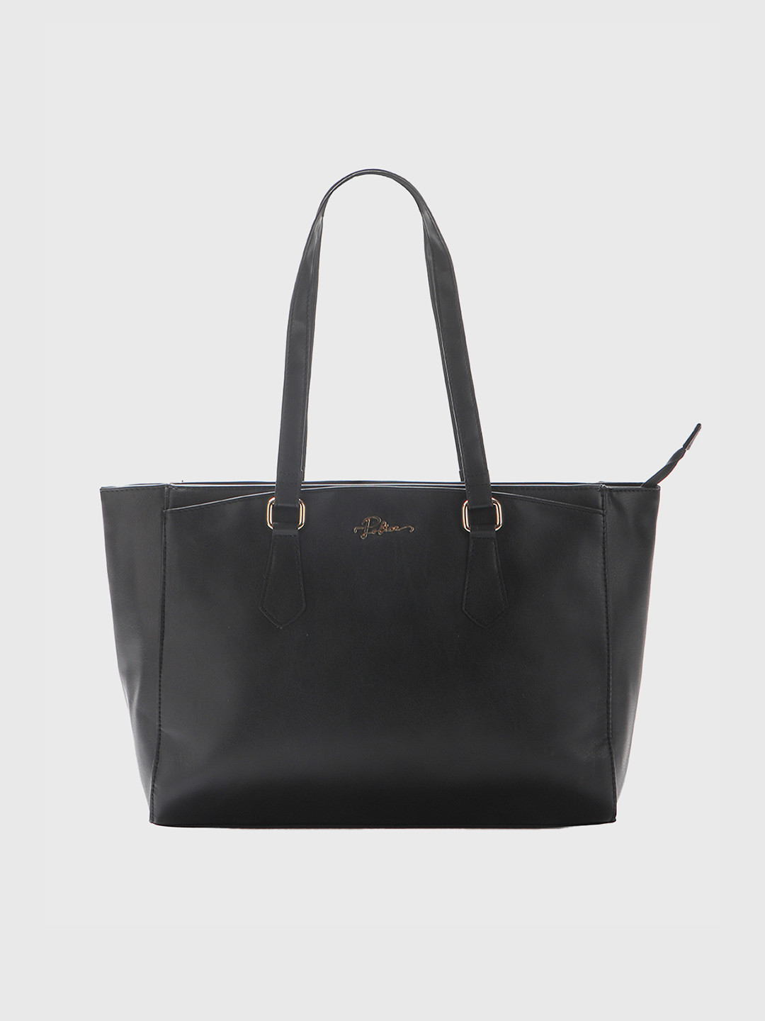 Buy Police Black Leather Structured Shoulder Bag - Handbags for Women ...