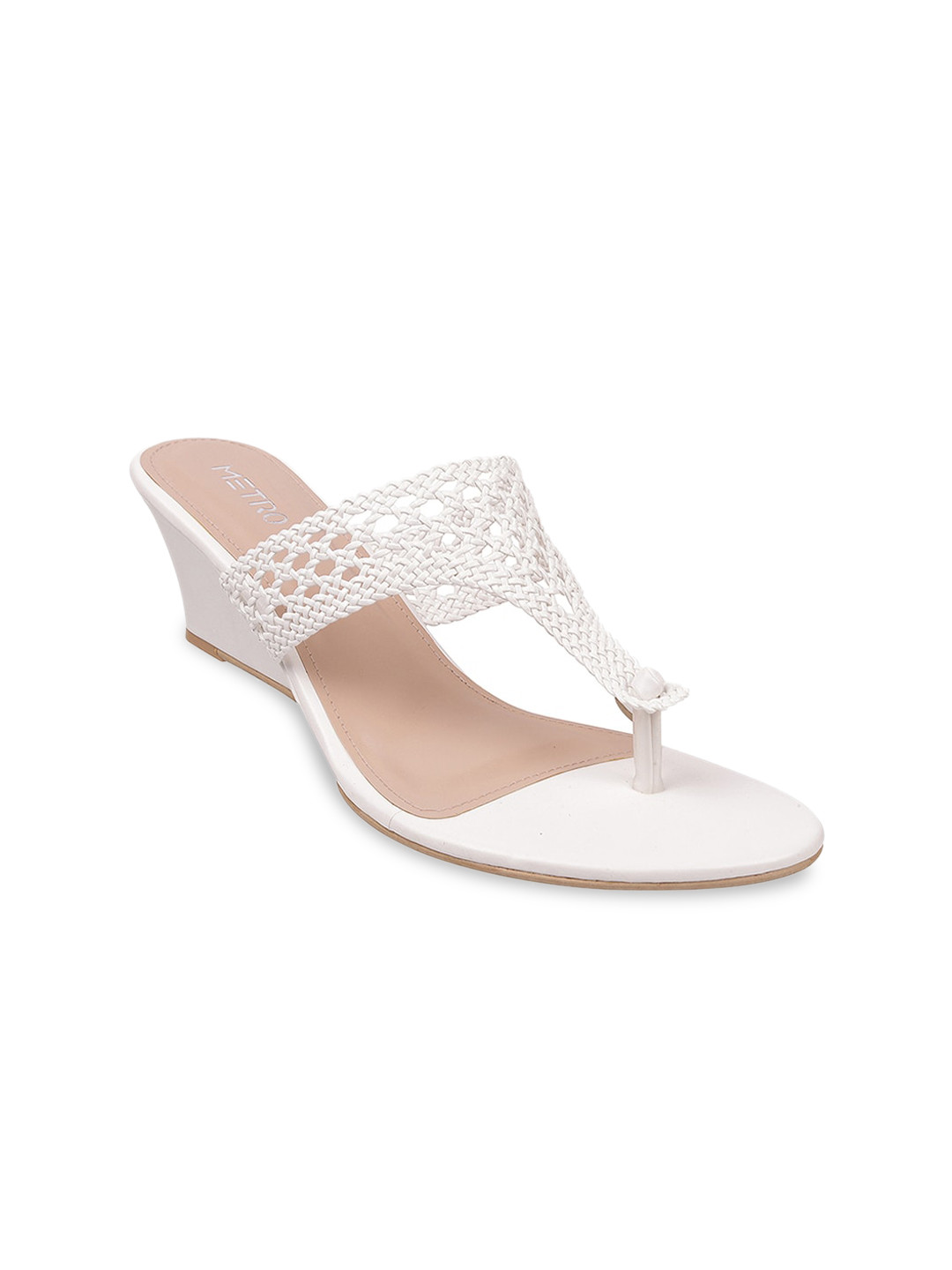 Buy Metro Women White Wedge Heels - Heels for Women 20697798 | Myntra