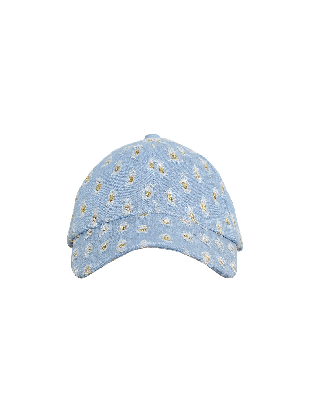 Buy Blueberry Women Blue Shimmer Detail Denim Cap - Caps for Women ...