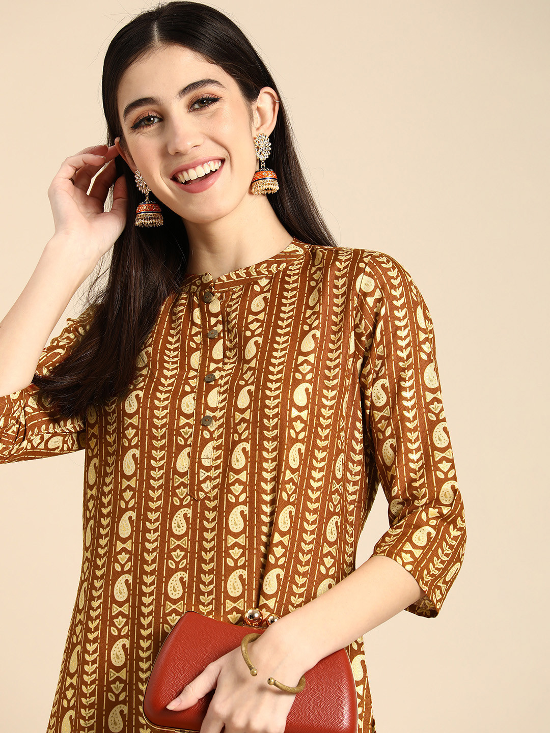 Buy Anouk Women Ethnic Motifs Printed Kurta - Kurtas for Women 20701726 ...