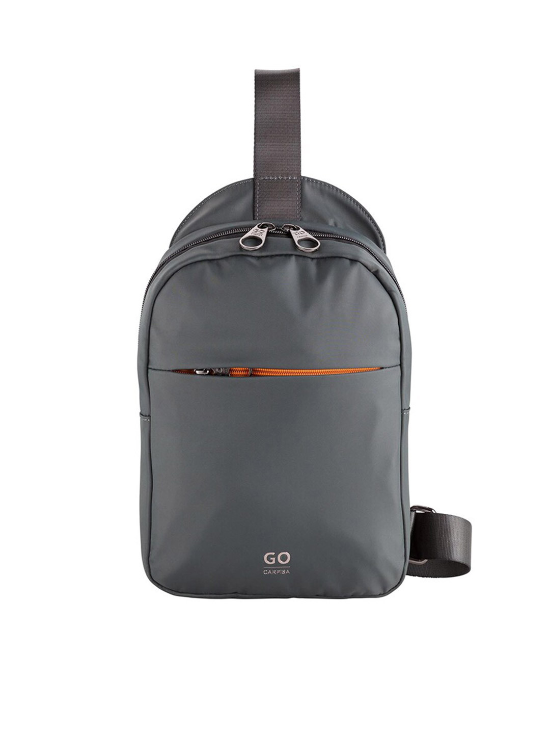 Buy CARPISA Men Grey & Orange Crossbody Backpack - Backpacks for Men ...