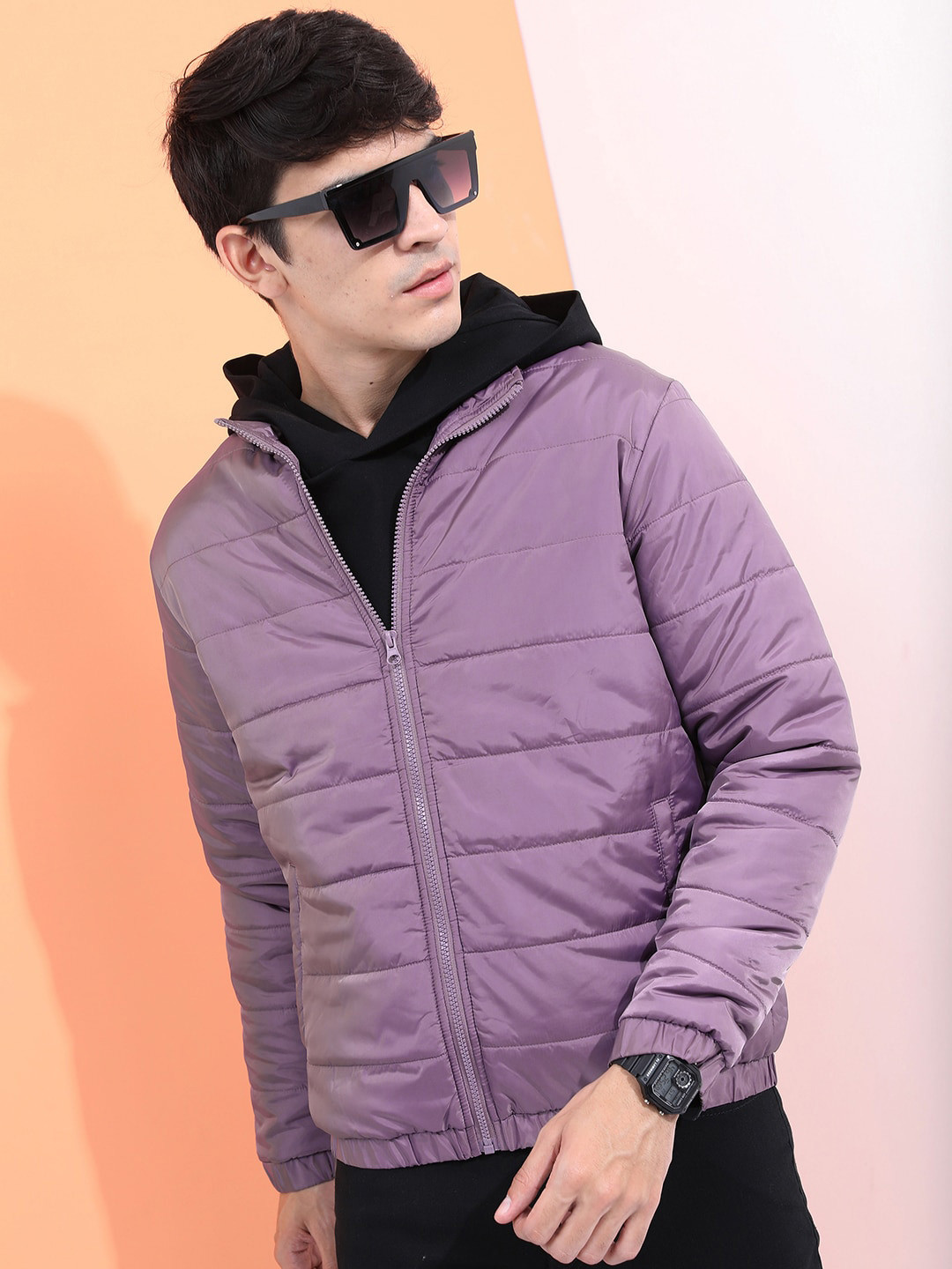 Buy HIGHLANDER Men Purple Puffer Jacket - Jackets for Men 20703604 | Myntra