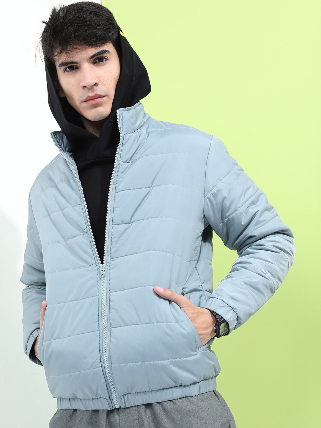 Buy HIGHLANDER Men Blue Puffer Jacket - Jackets for Men 20703616 | Myntra