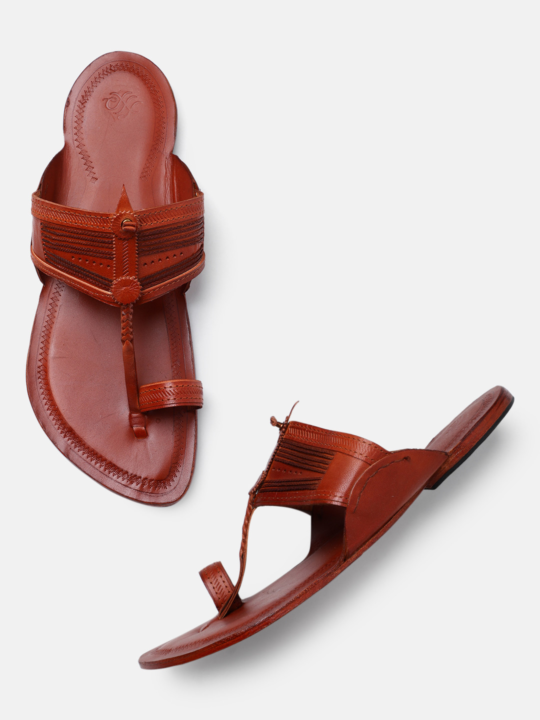 Buy House Of Pataudi Men Handcrafted One Toe Sandals - Sandals for Men ...