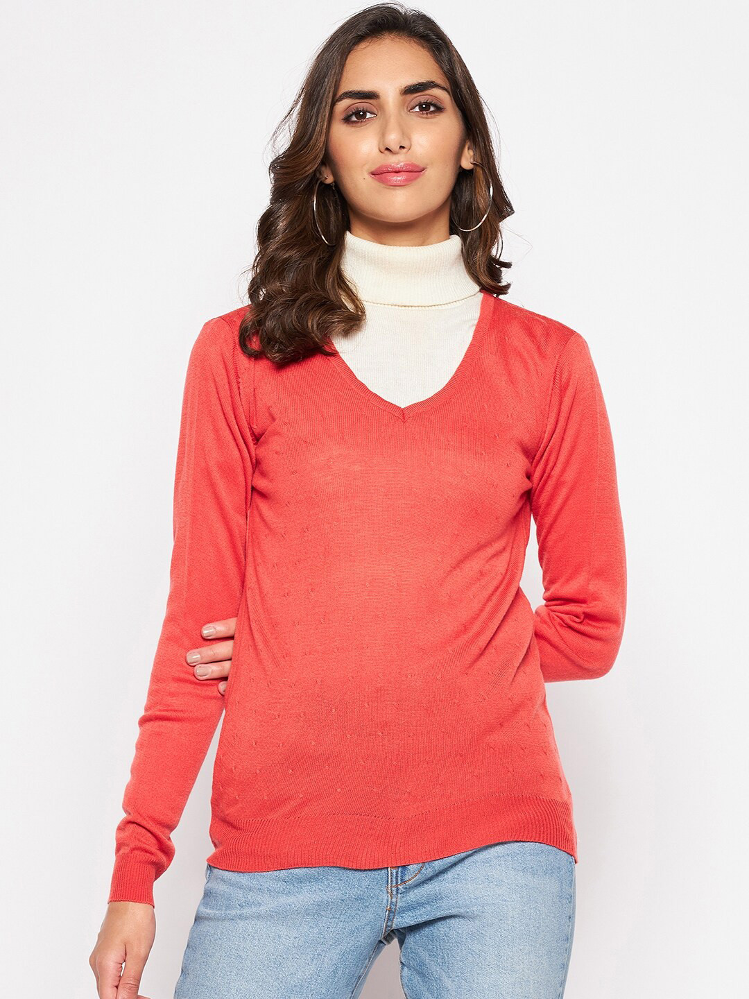 Buy Crozo By Cantabil Women Acrylic Coral Pullover - Sweaters for Women ...