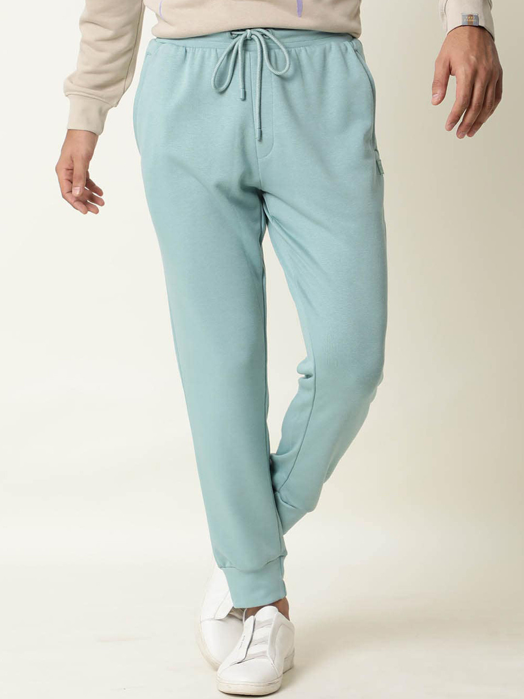 Buy RARE RABBIT Men Titan Slim Fit Solid Cotton Joggers - Track Pants ...