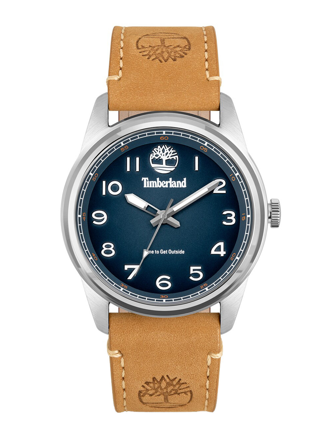 Buy Timberland Men Blue Dial & Brown Leather Strap Analogue Watch ...