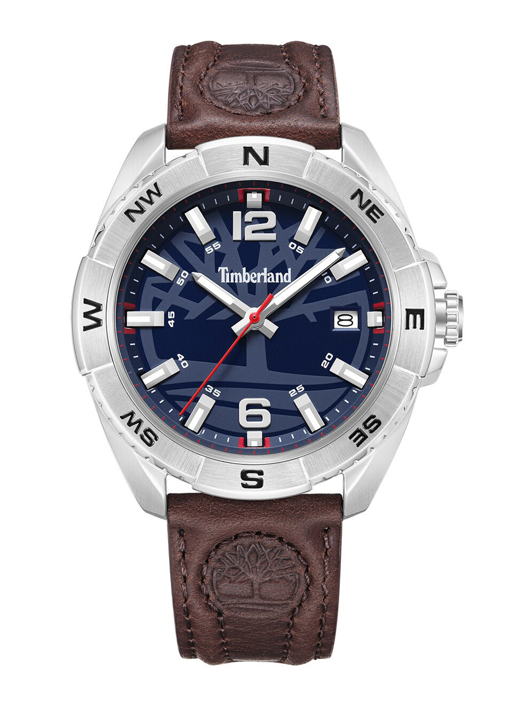 Buy Timberland Men Blue Dial & Brown Leather Strap Analogue Watch ...