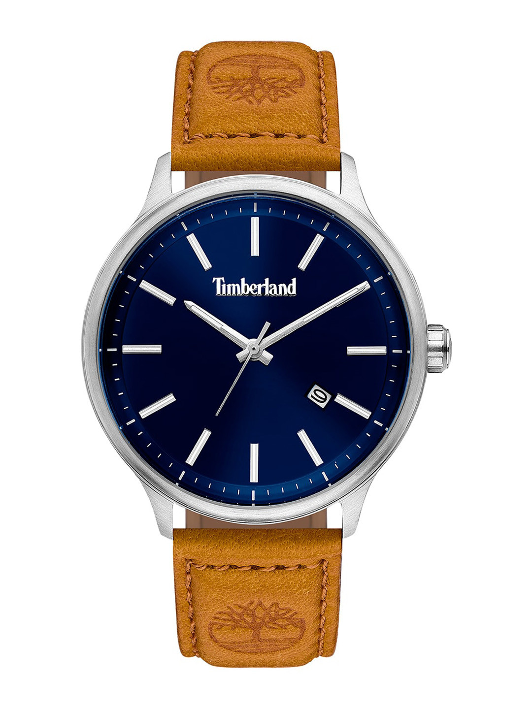 Buy Timberland Men Blue Dial & Brown Leather Strap Analogue Watch TBL ...