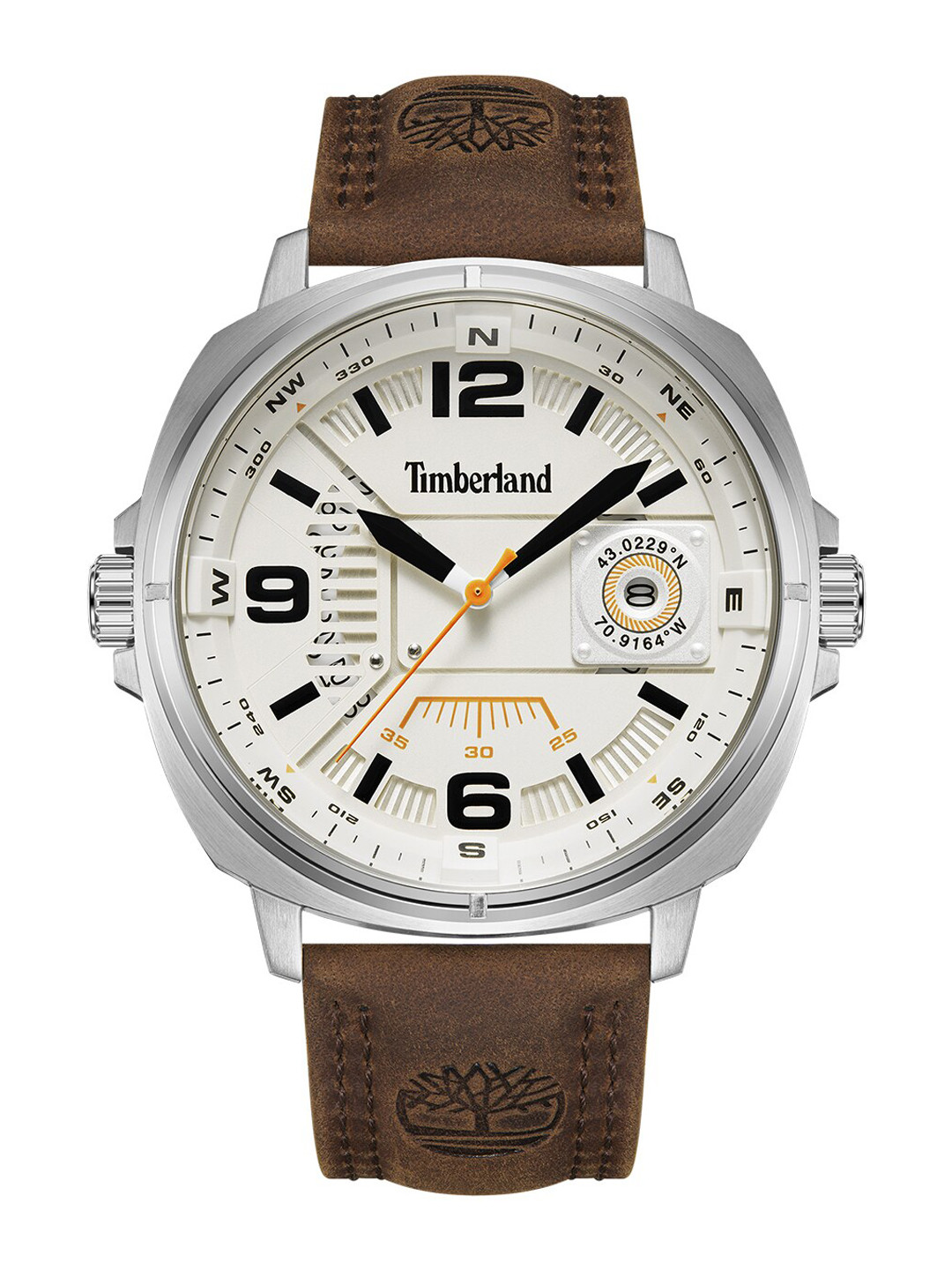 Buy Timberland Men White Solid Breakheart Analogue Watch TDWGB2201403 ...