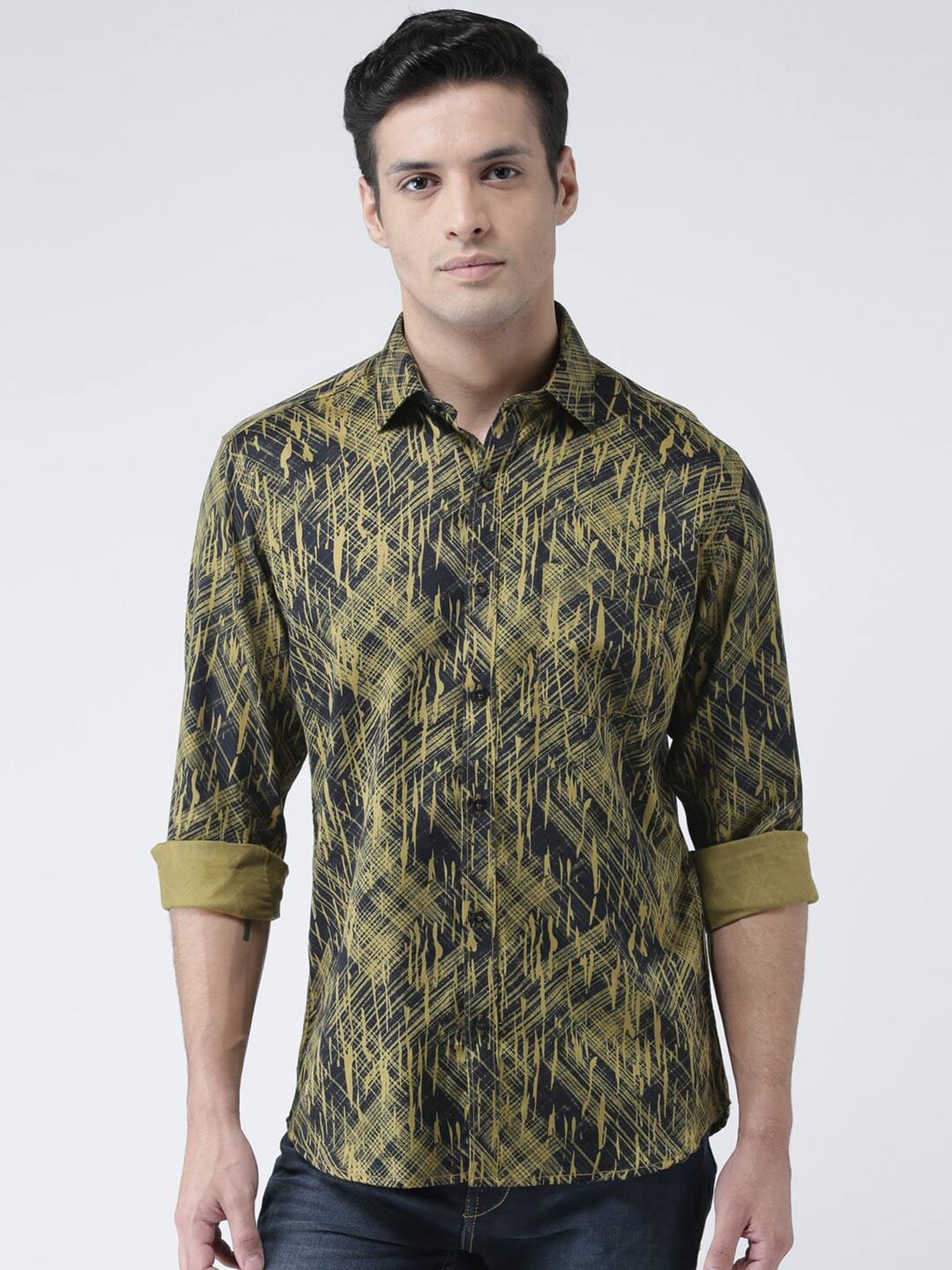 Buy Zeal Men Comfort Printed Cotton Casual Shirt - Shirts for Men ...