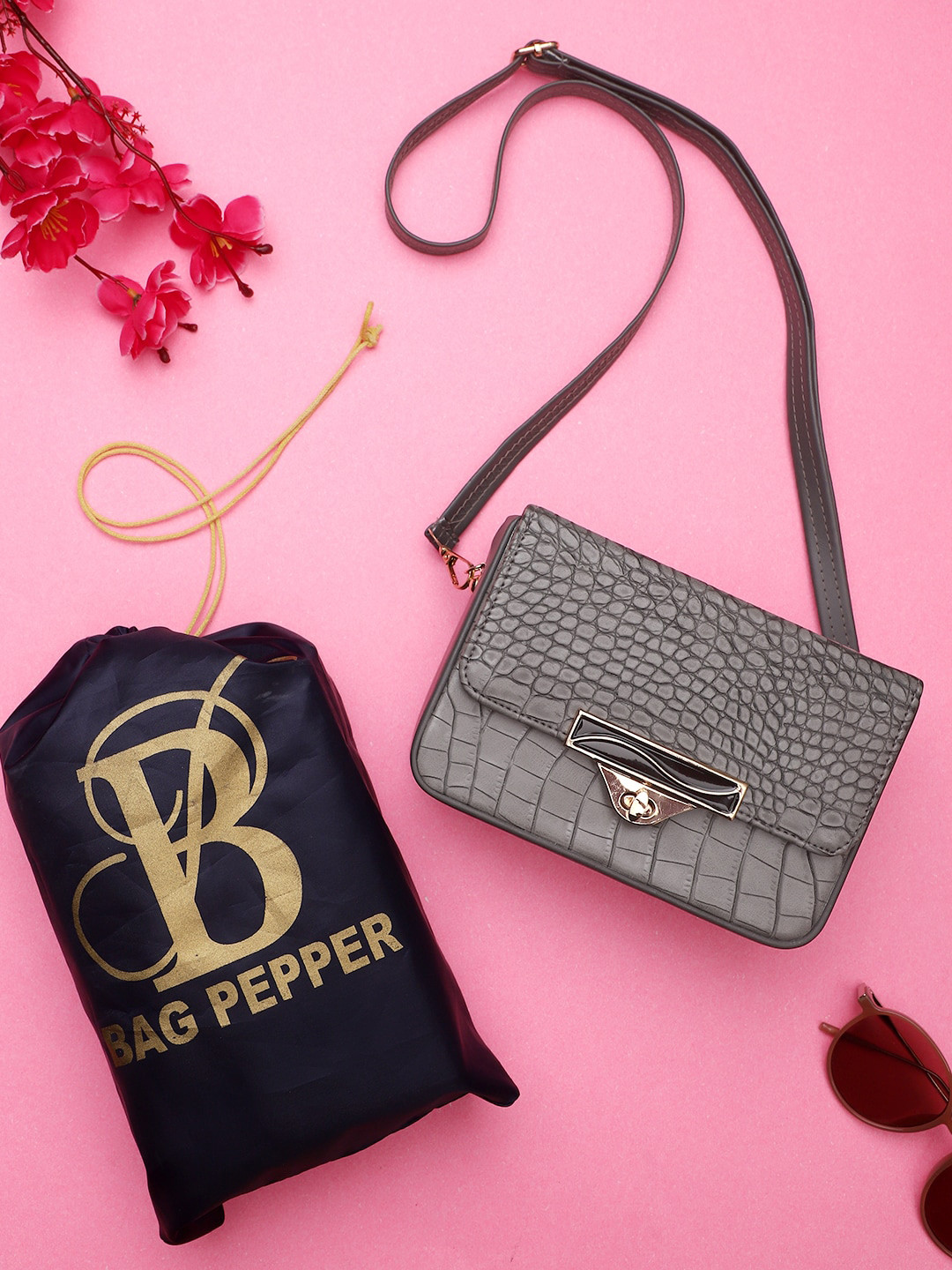 Buy Bag Pepper Textured Structured Sling Bag - Handbags for Women ...