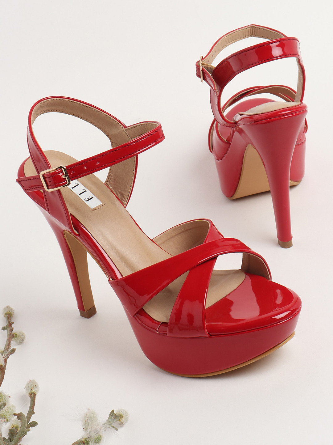 Buy ELLE Red Sandals - Heels for Women 20728744 | Myntra
