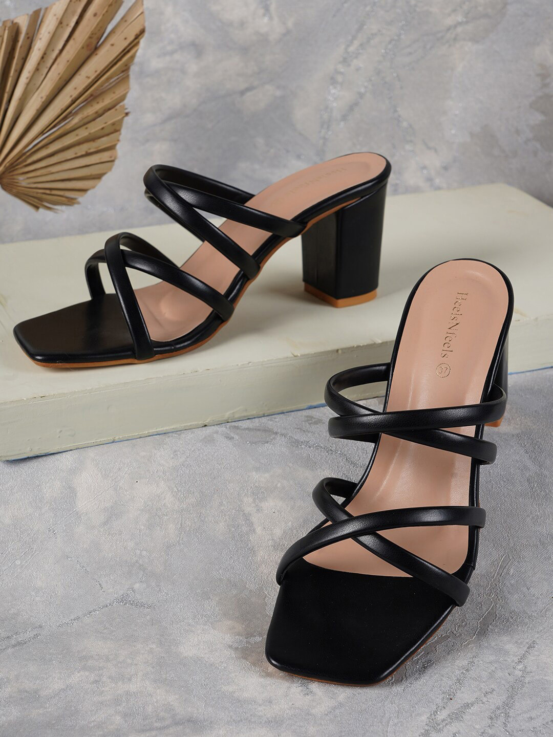 Buy HEELSNFEELS Black Party Wedge Heels - Heels for Women 20739626 | Myntra