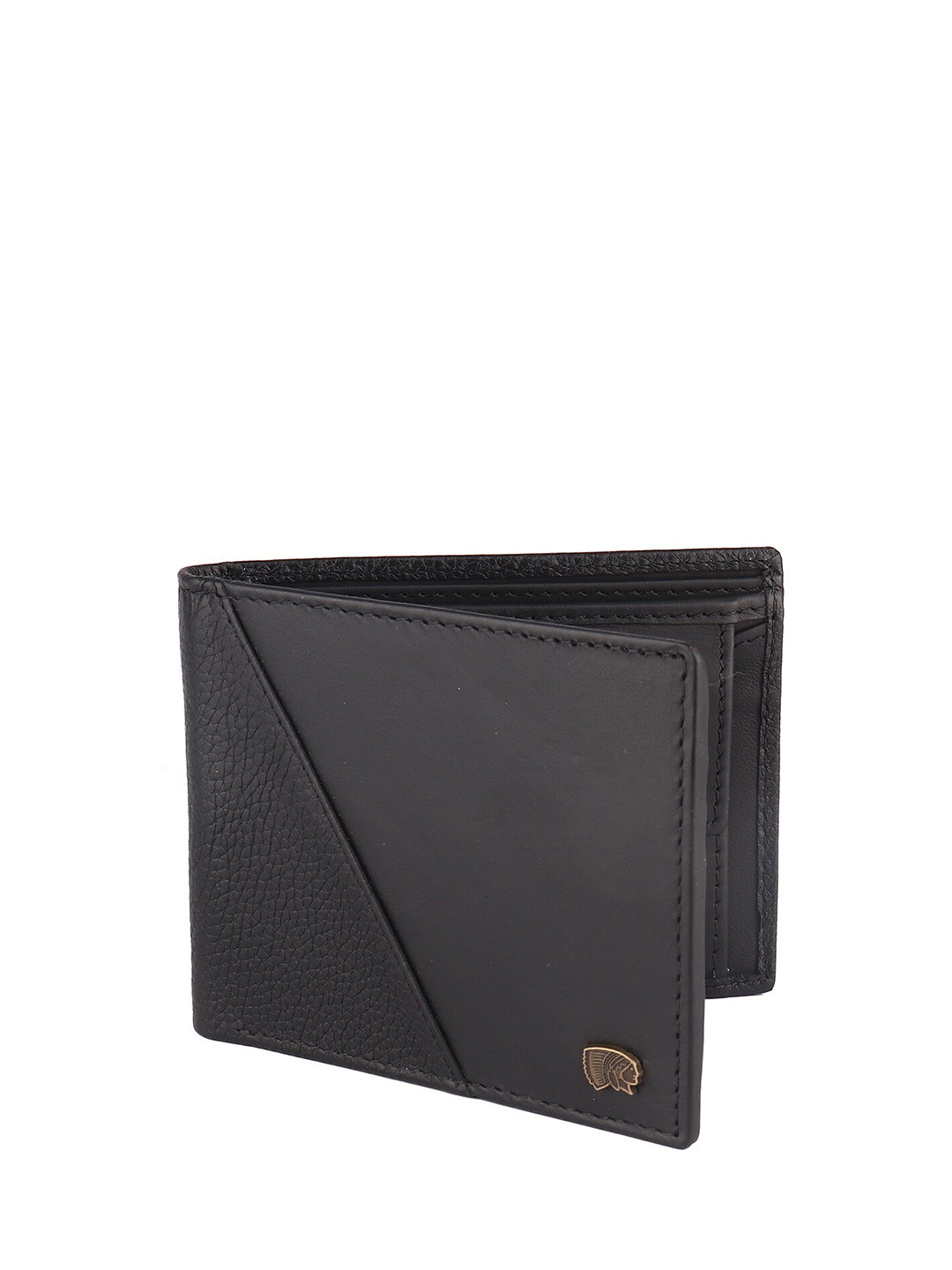 Buy Red Chief Men Black Leather Two Fold Wallet - Wallets for Men ...