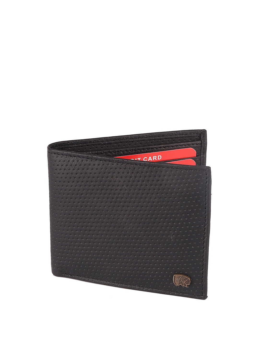 Buy Red Chief Men Black Leather Two Fold Wallet - Wallets for Men ...