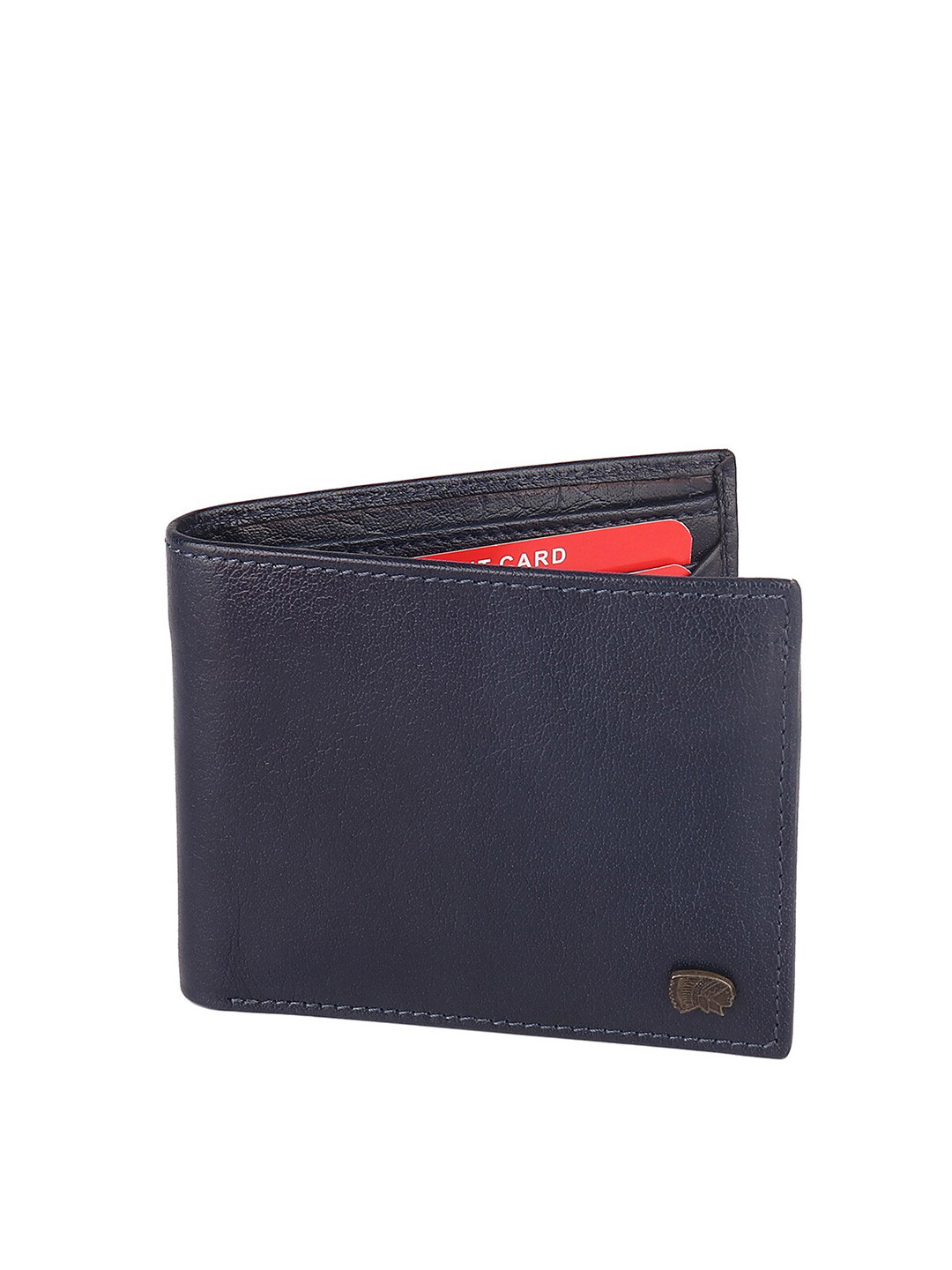 Buy Red Chief Men Navy Blue Leather Two Fold Wallet - Wallets for Men ...