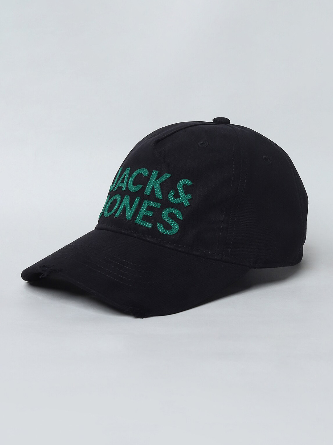 Buy Jack & Jones Junior Boys Black & Green Embroidered Baseball Cap ...