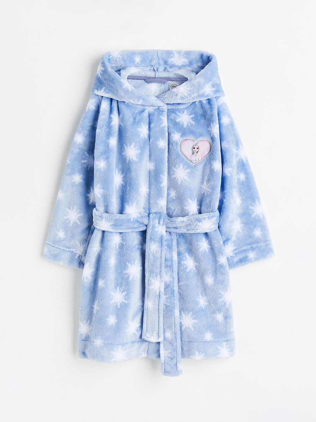 Buy H&M Girls Blue & White Fleece Dressing Gown - Robe for Girls ...