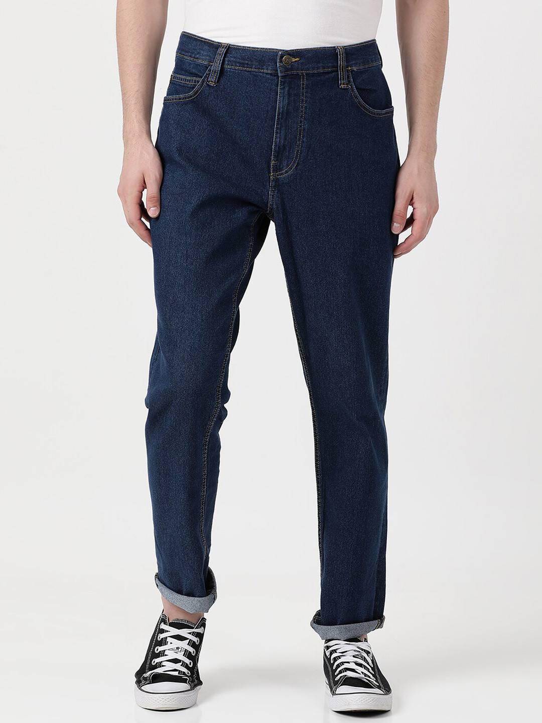 Buy Lee Men Blue Bruce Skinny Fit Stretchable Jeans - Jeans for Men ...