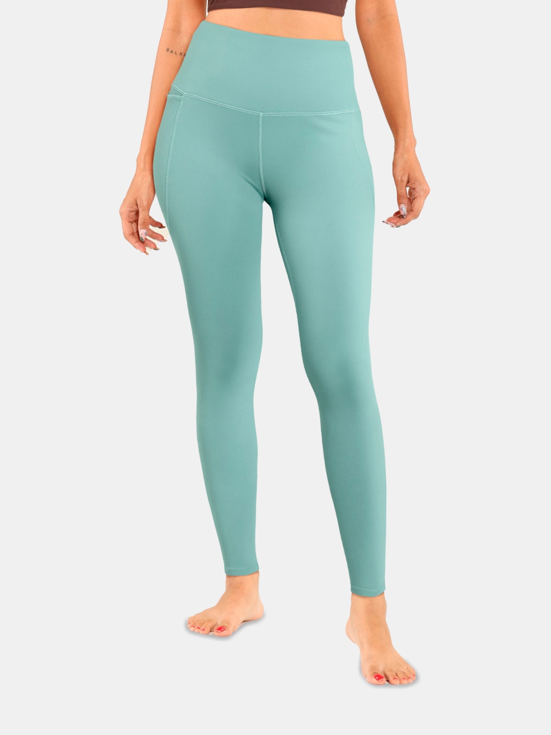Buy Blissclub Women Sweat Absorbent Super Stretchy And High Waisted The Ultimate Leggings Tights