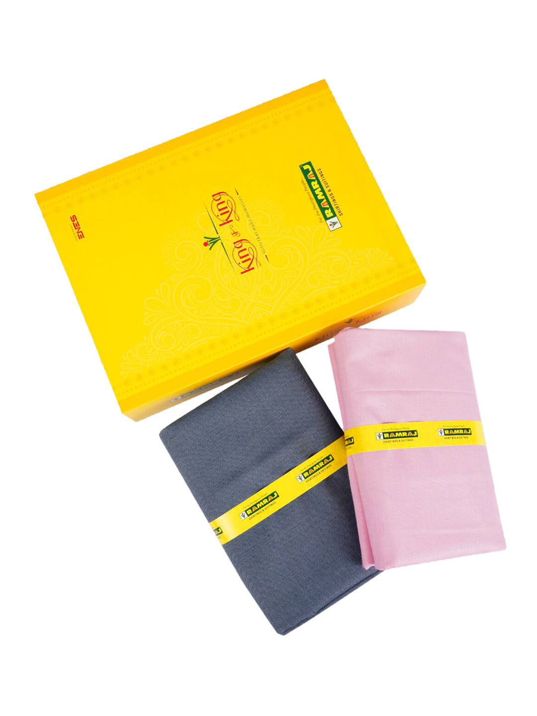Buy Ramraj Men Pink Solid Shirt & Trouser Clothing Fabric - Clothing ...