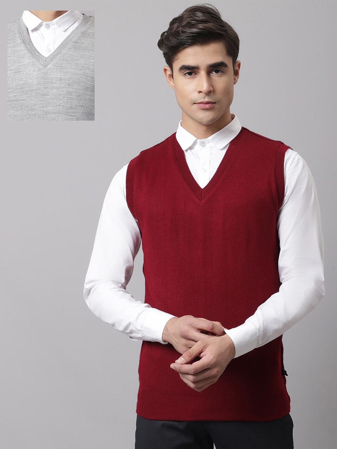 Buy Cantabil V Neck Reversible Pullover - Sweaters for Men 20760010 ...