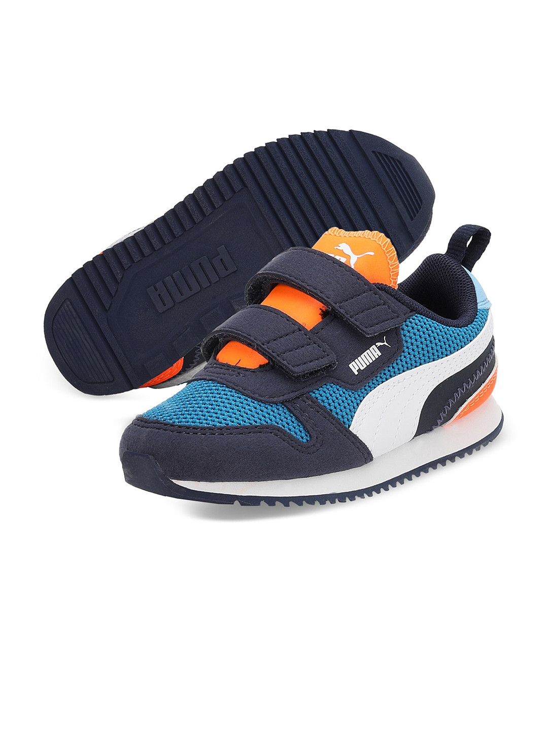 Buy Puma Kids Blue R78 Velcro Sneakers - Casual Shoes for Unisex Kids ...