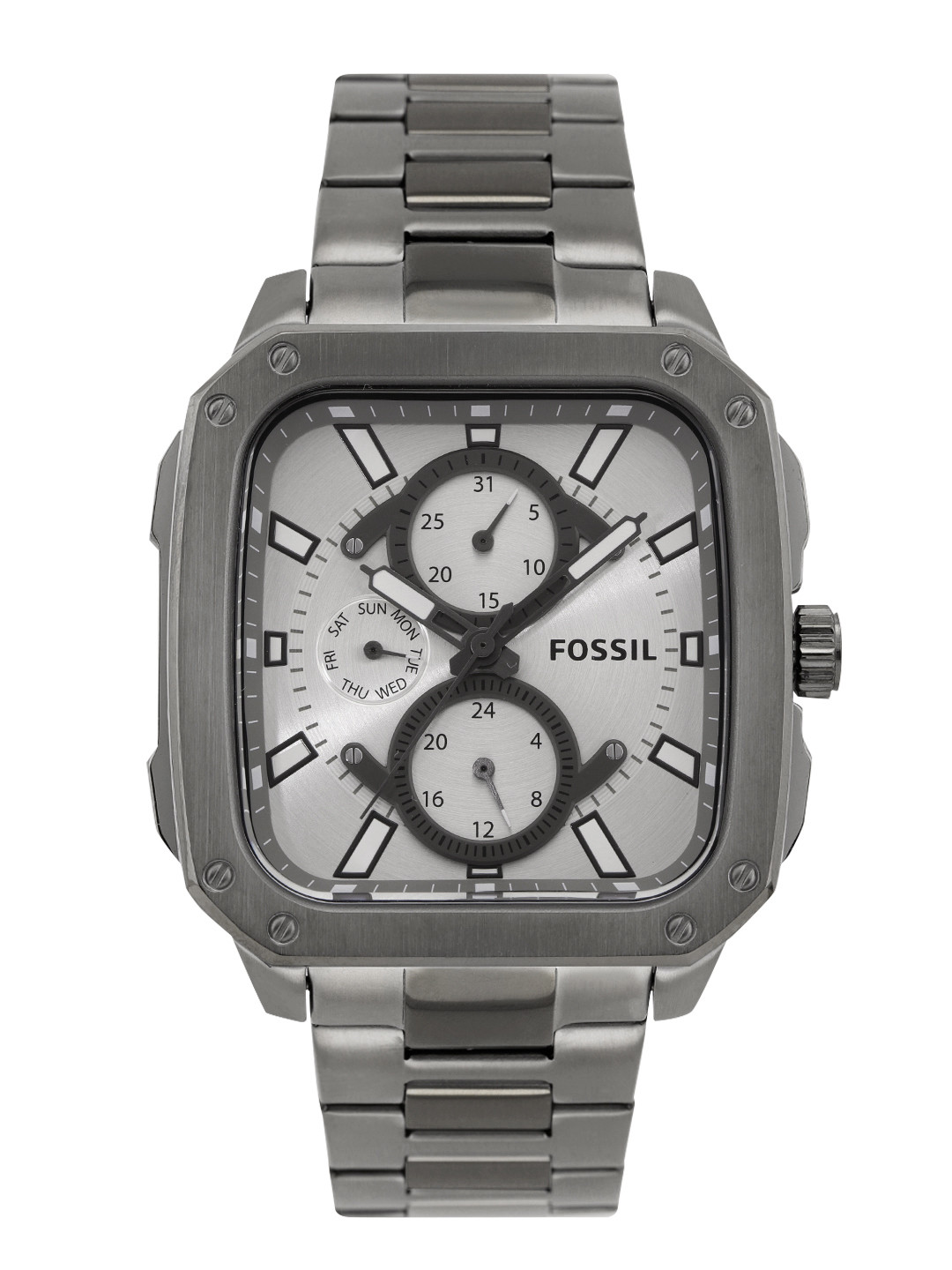 Buy Fossil Men Inscription Analogue Watch BQ2657 - Watches for Men ...
