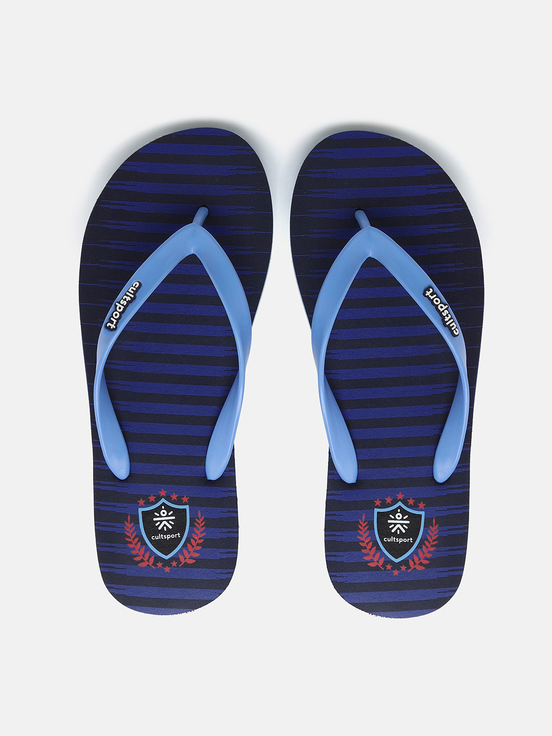 Buy CULT Men Navy Blue Team France Rubber Thong Flip Flops - Flip Flops ...