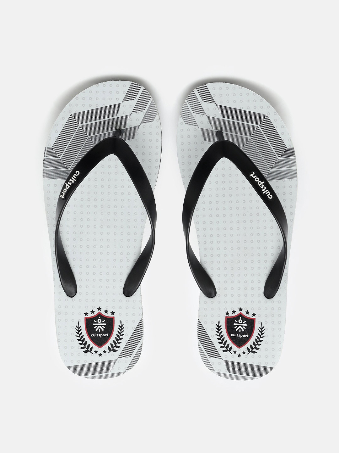 Buy CULT Men White & Black Team Germany Rubber Thong Flip Flops - Flip ...