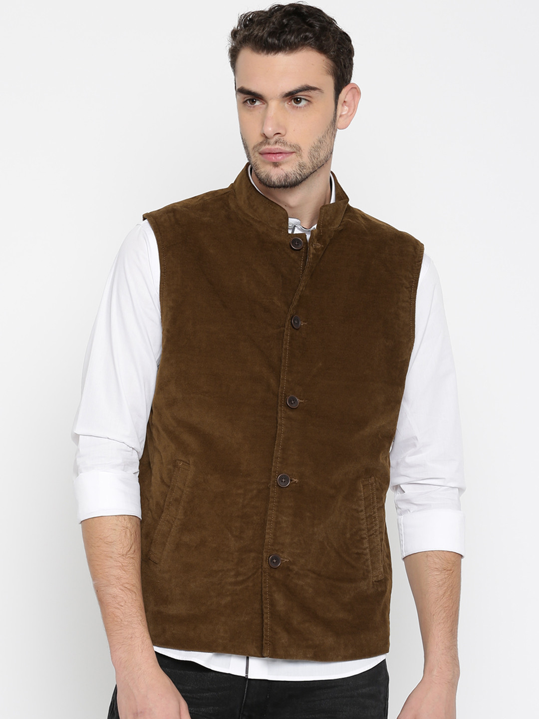 Buy Indian Terrain Brown Nehru Jacket - Nehru Jackets for Men 2077649 ...
