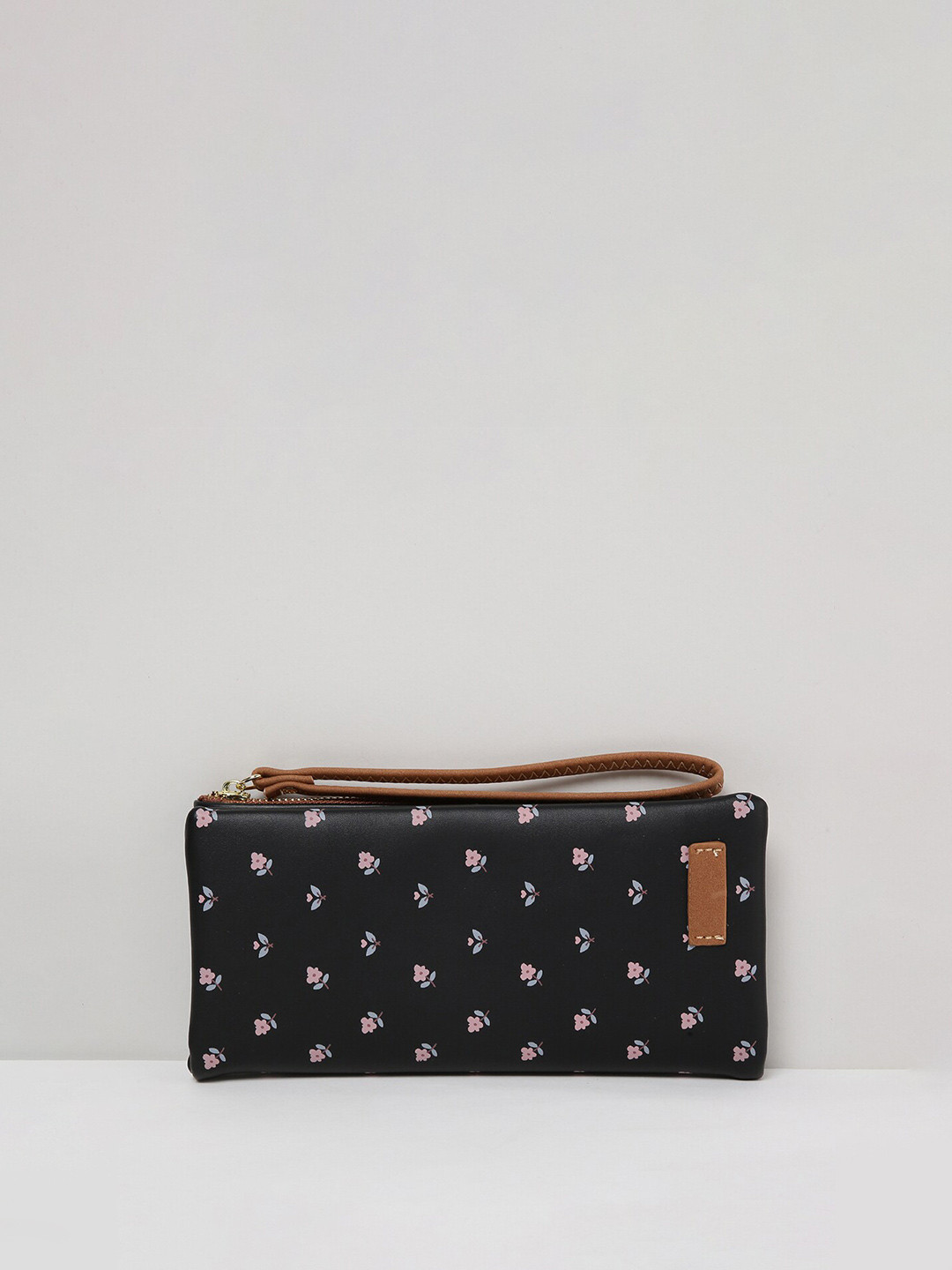 Buy Max Women Black Floral Printed Envelope - Wallets for Women ...