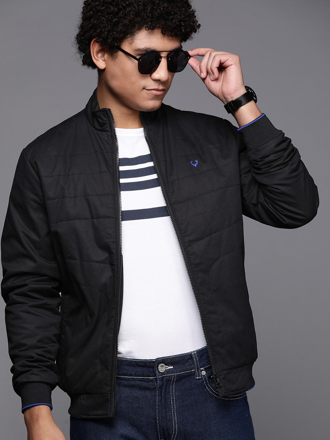 Buy Allen Solly Men Bomber Jacket - Jackets for Men 20780392 | Myntra