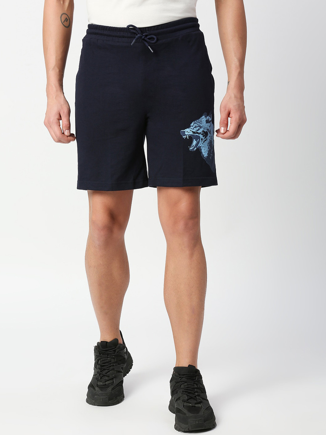 Buy FiTZ Men Navy Blue Slim Fit Running Shorts - Shorts for Men ...