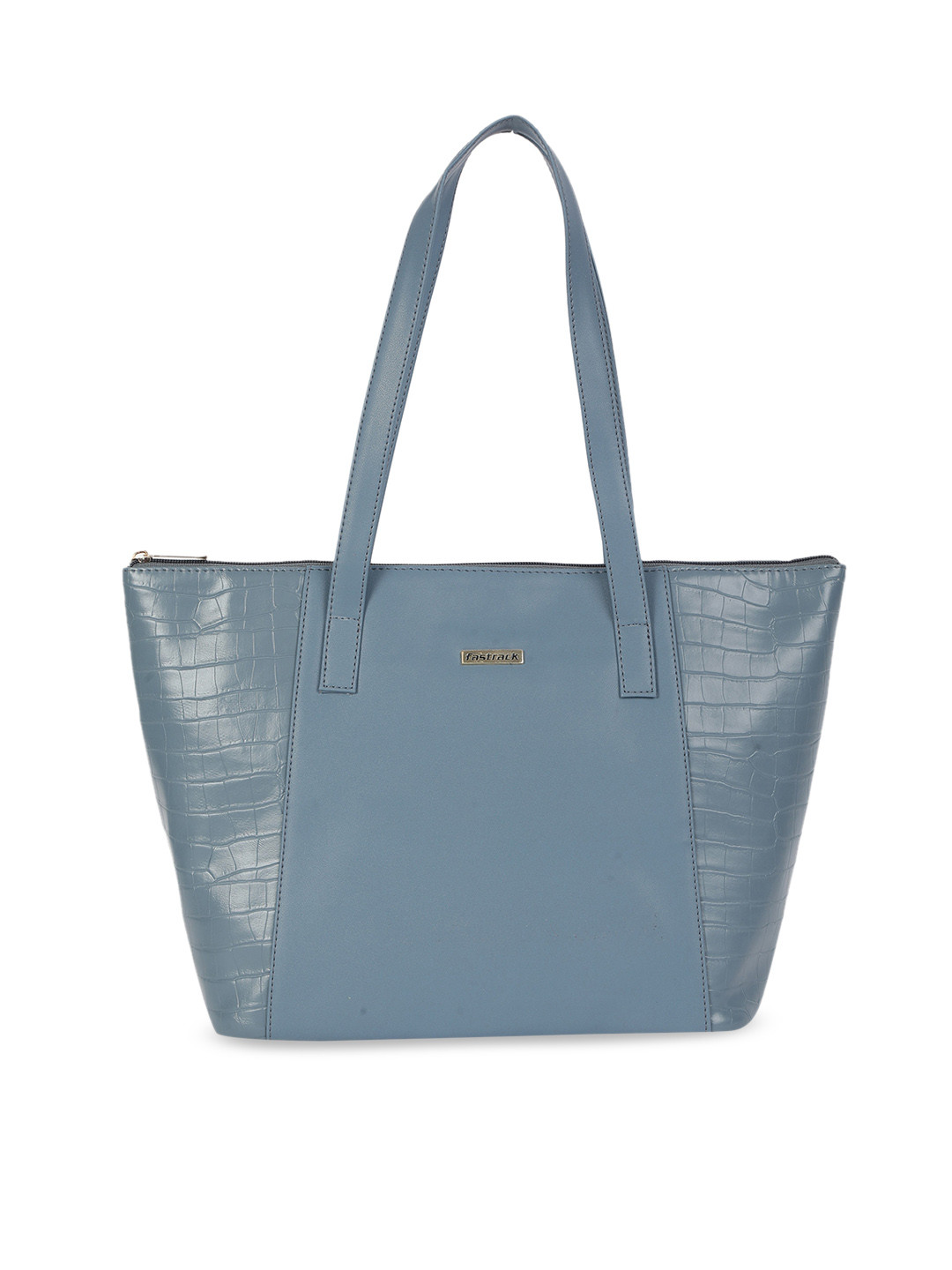 Buy Fastrack Blue Textured PU Structured Shoulder Bag - Handbags for ...