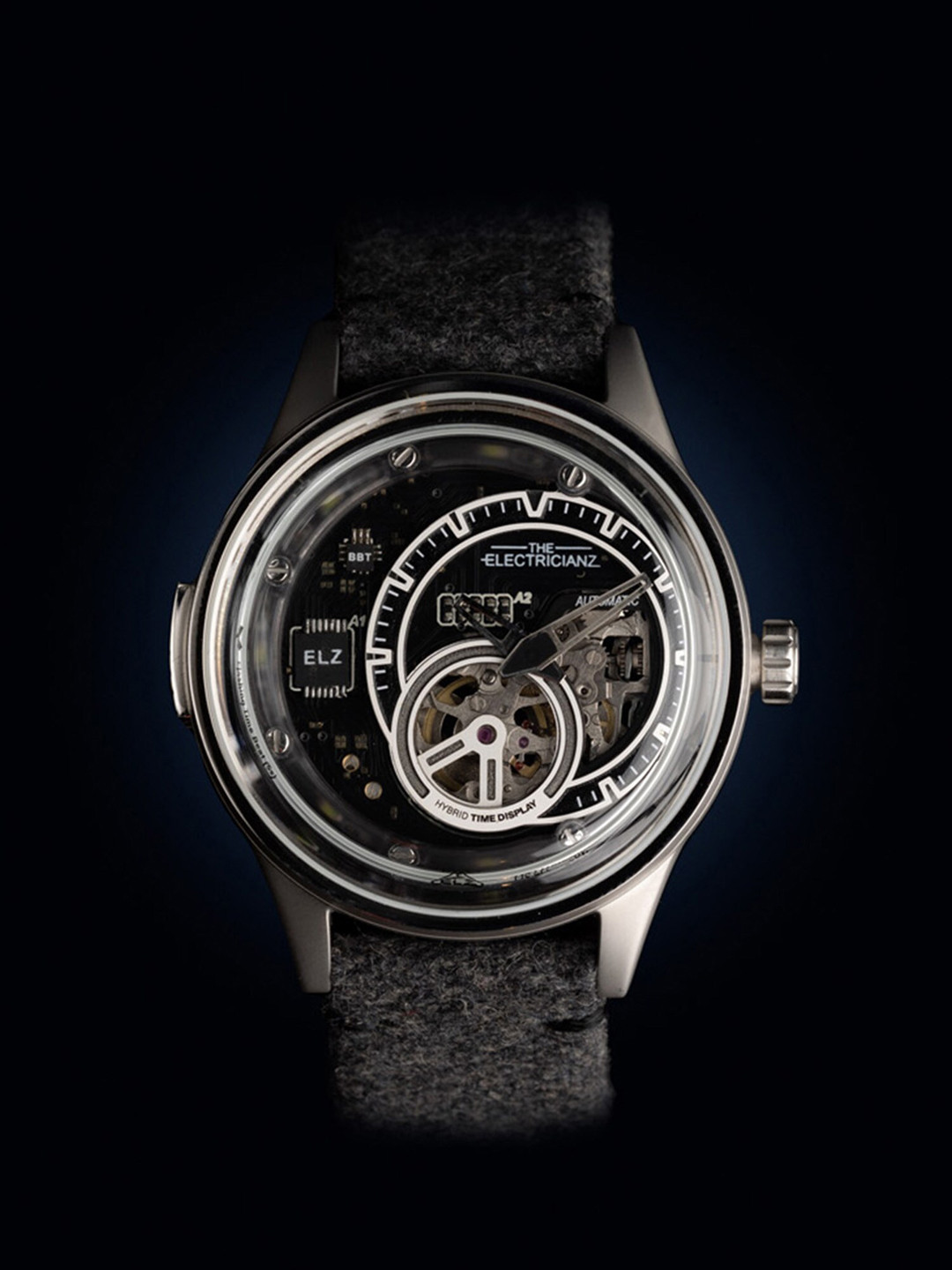Buy THE ELECTRICIANZ Men The Hybrid E Code Automatic 5 LED 21 Jewels ...