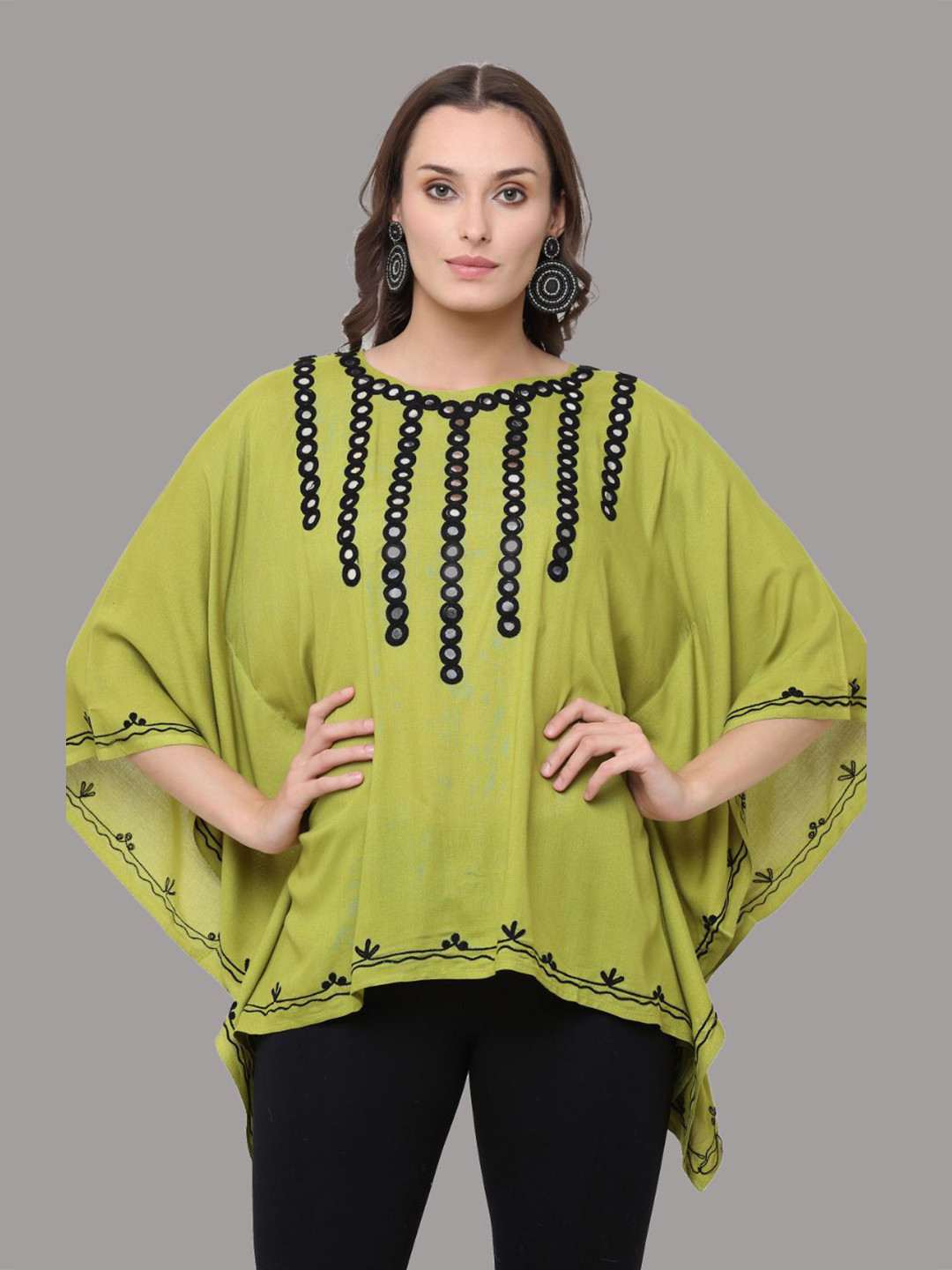 Buy SAAKAA Women Green Kaftan Top - Tops for Women 20790570 | Myntra