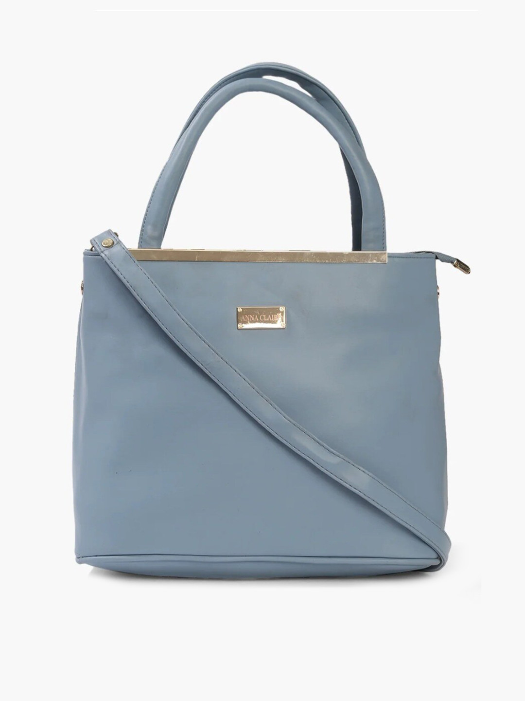 Buy Anna Claire Women Blue Structured Handheld Bag - Handbags for Women ...