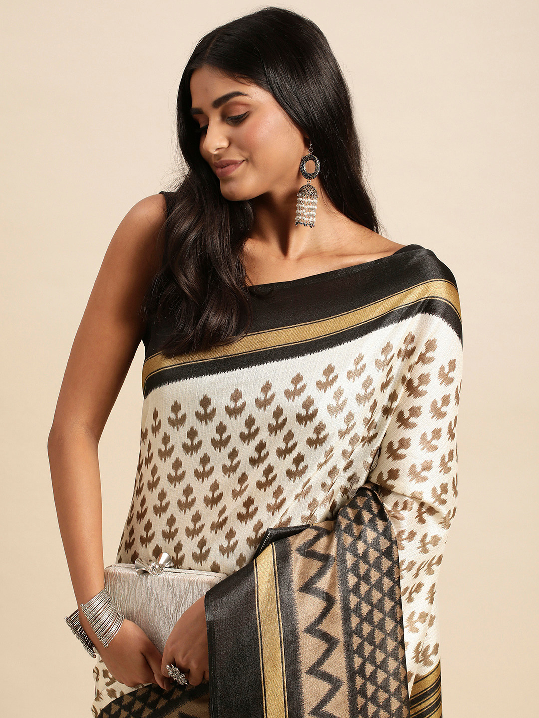 Buy Anouk Ethnic Motifs Silk Blend Saree - Sarees for Women 20796280 ...