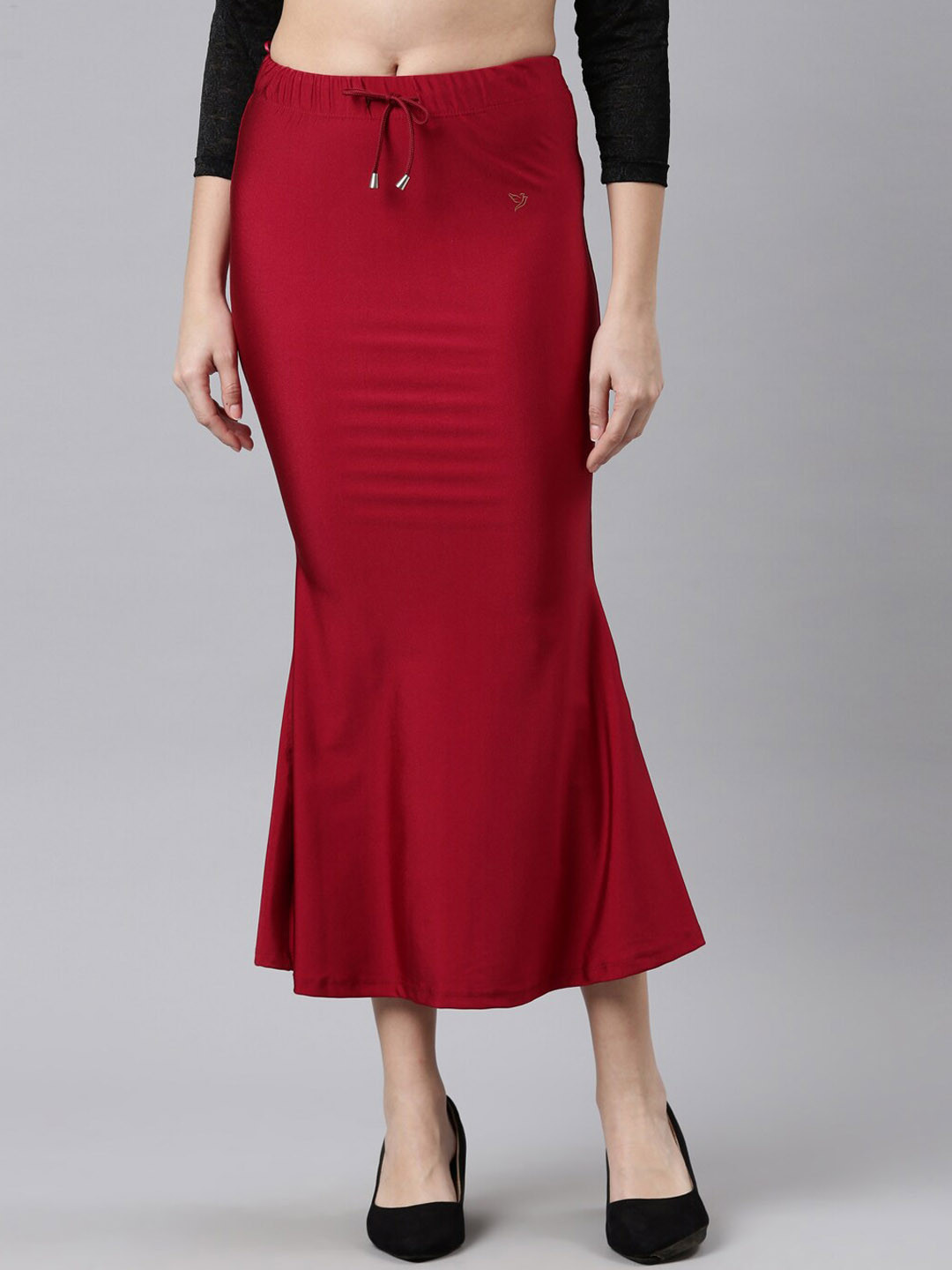 Buy TWIN BIRDS Women High Rise Stretchable Shimmer Saree Shape Wear ...