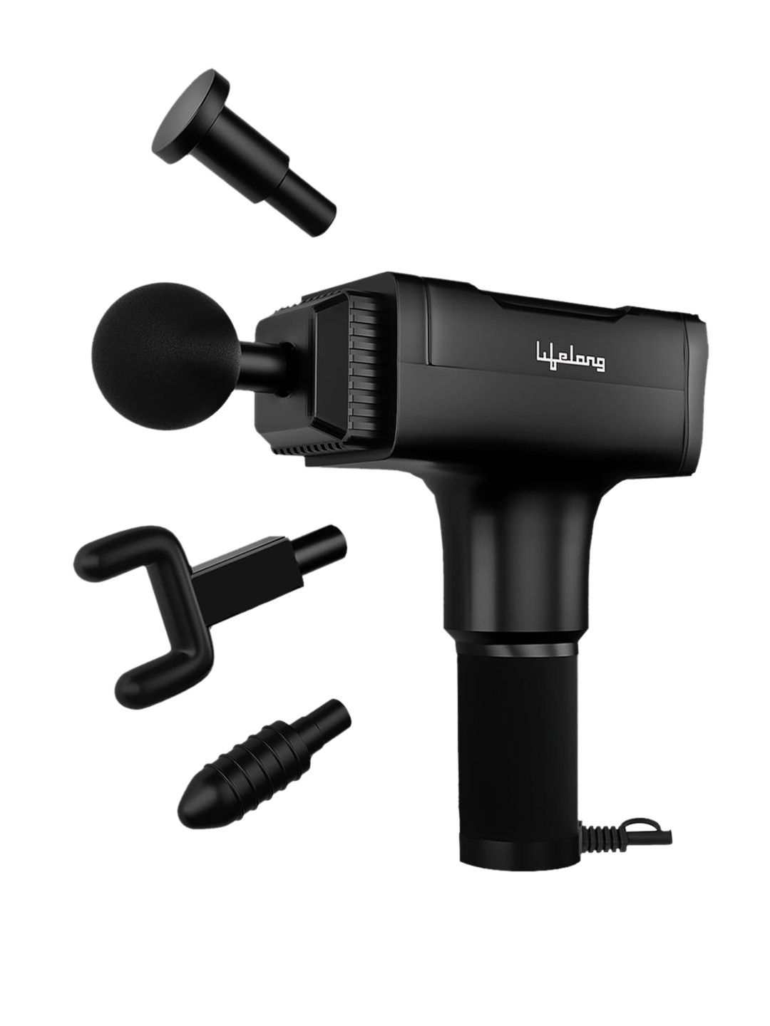 Buy Lifelong LLGM63 Corded Electric Strike Gun Massager Black ...