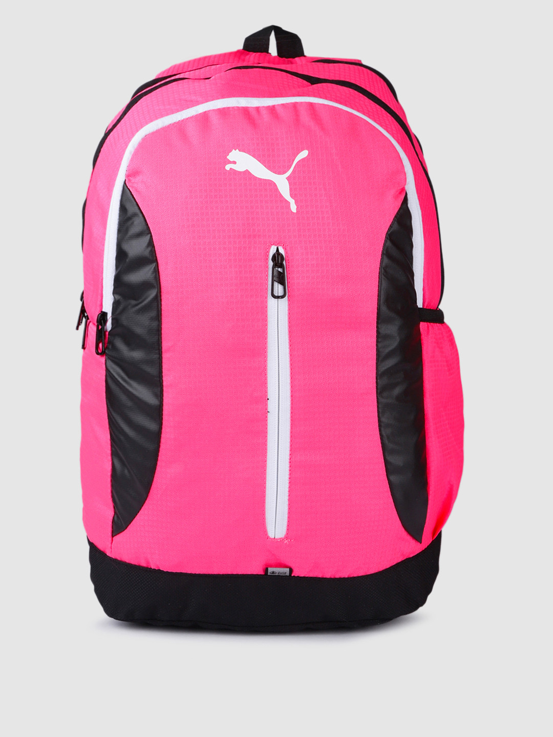 Buy Puma Unisex Brand Logo Print & Minute Checks Zipper Laptop Backpack ...