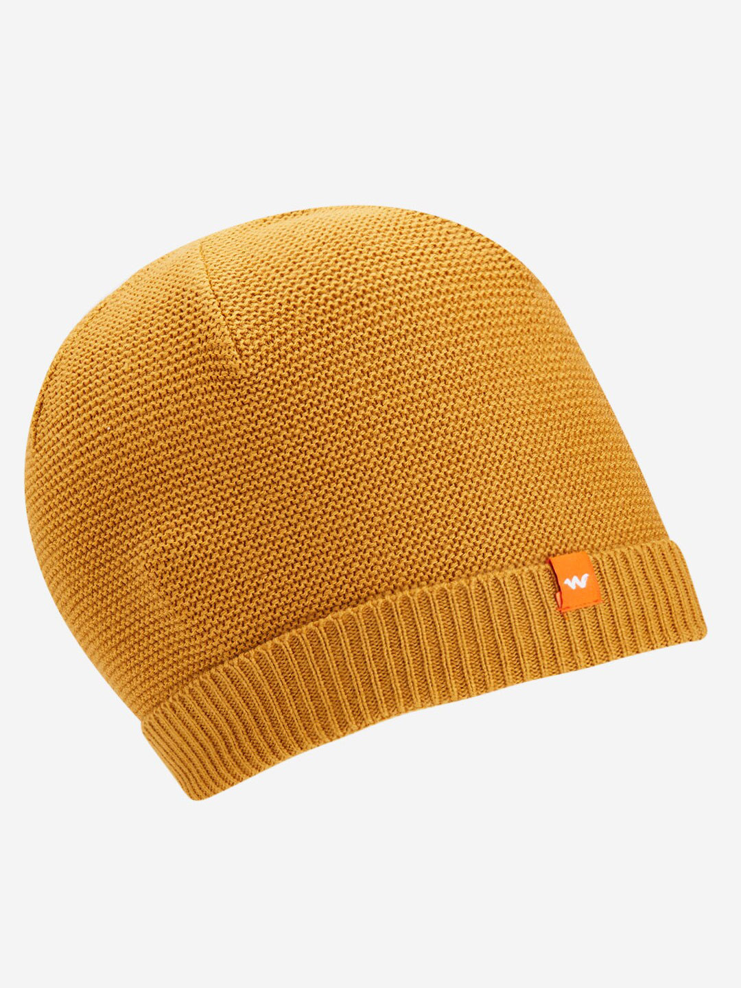Buy Wildcraft Adults Mustard Solid Acrylic Beanie Cap - Caps for Unisex ...
